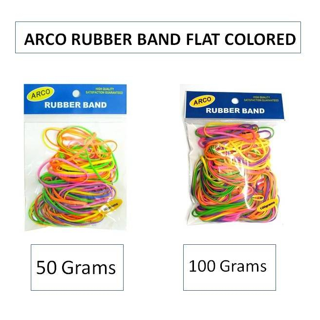 ARCO Rubber band Flat Colored/ Rubberband, Goma , 50 / 100 grams ...