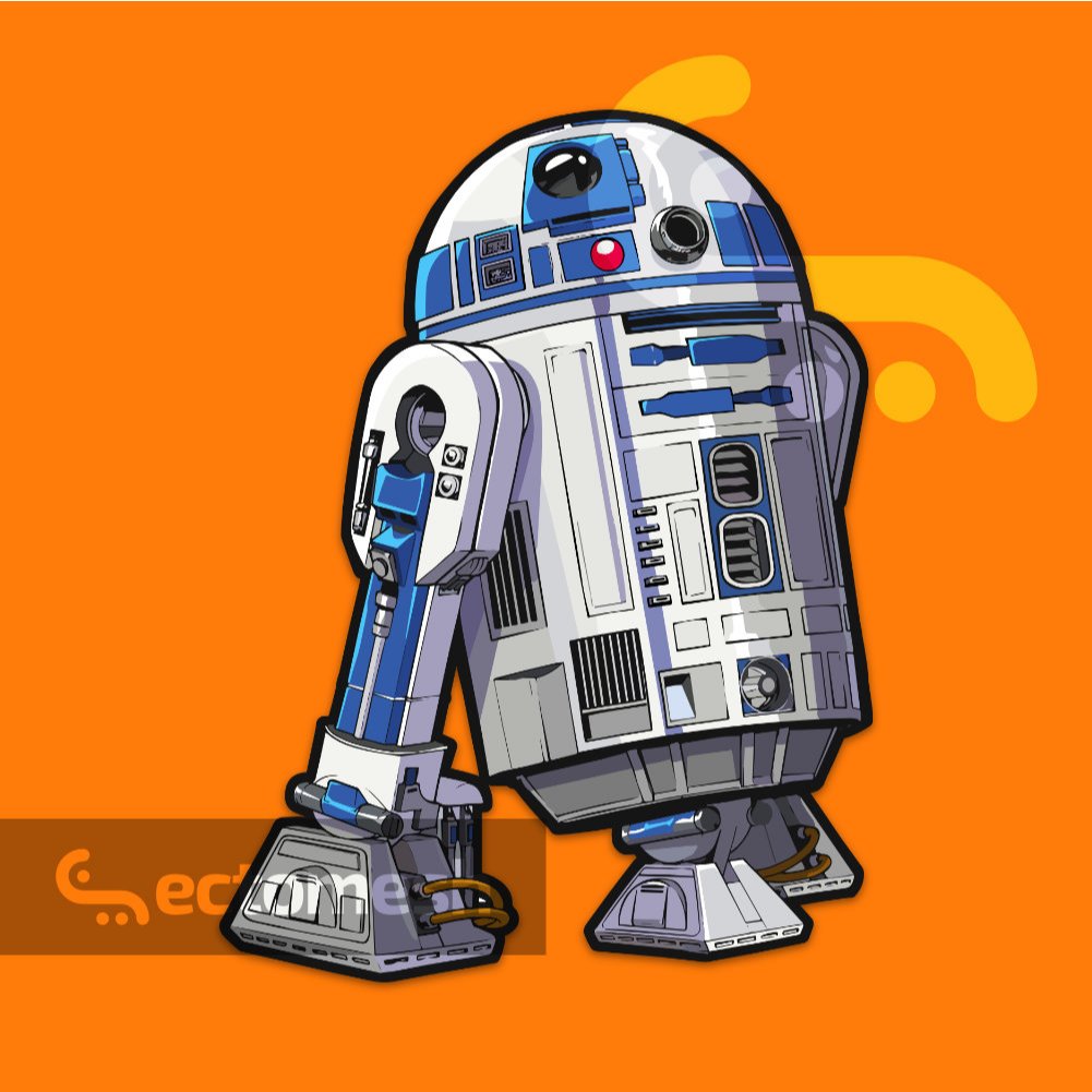R2-D2 Pose A - Star Wars Vinyl Waterproof Car Sticker by EctoMesh ...