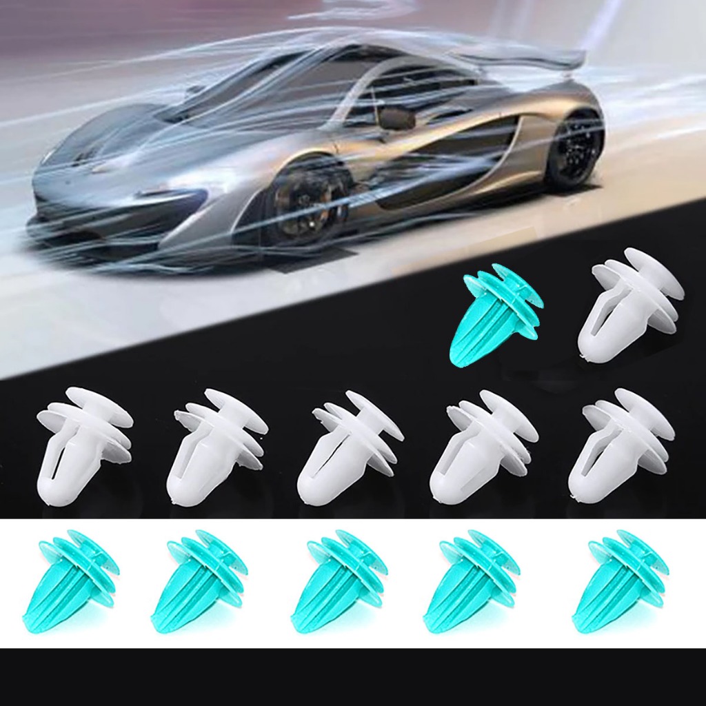 20Pcs Plastic Car Door Panel Retainer Rivet Trim Clip Fastener | Shopee ...