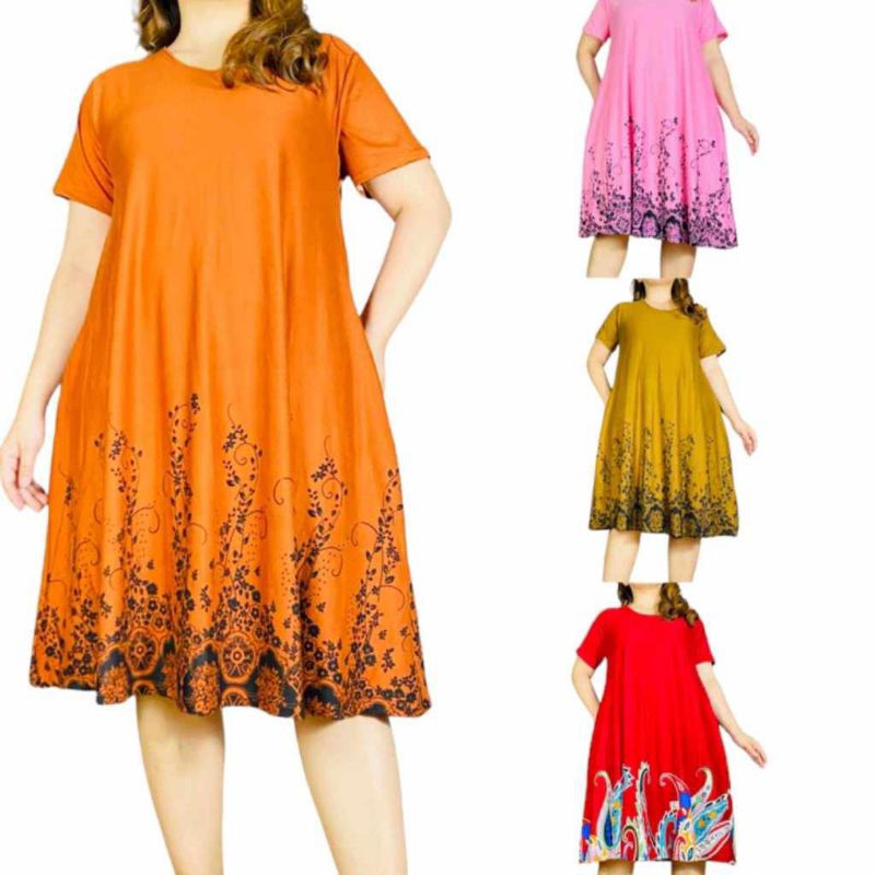 Manggas MINI dress / duster pambahay / flowy ballon with 2 pocket ...