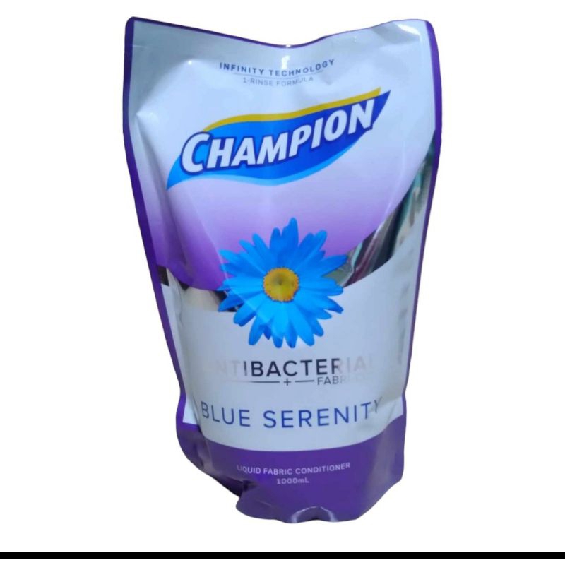 champion liquid antibacterial + fabric conditioner blue serenity 1000ml ...