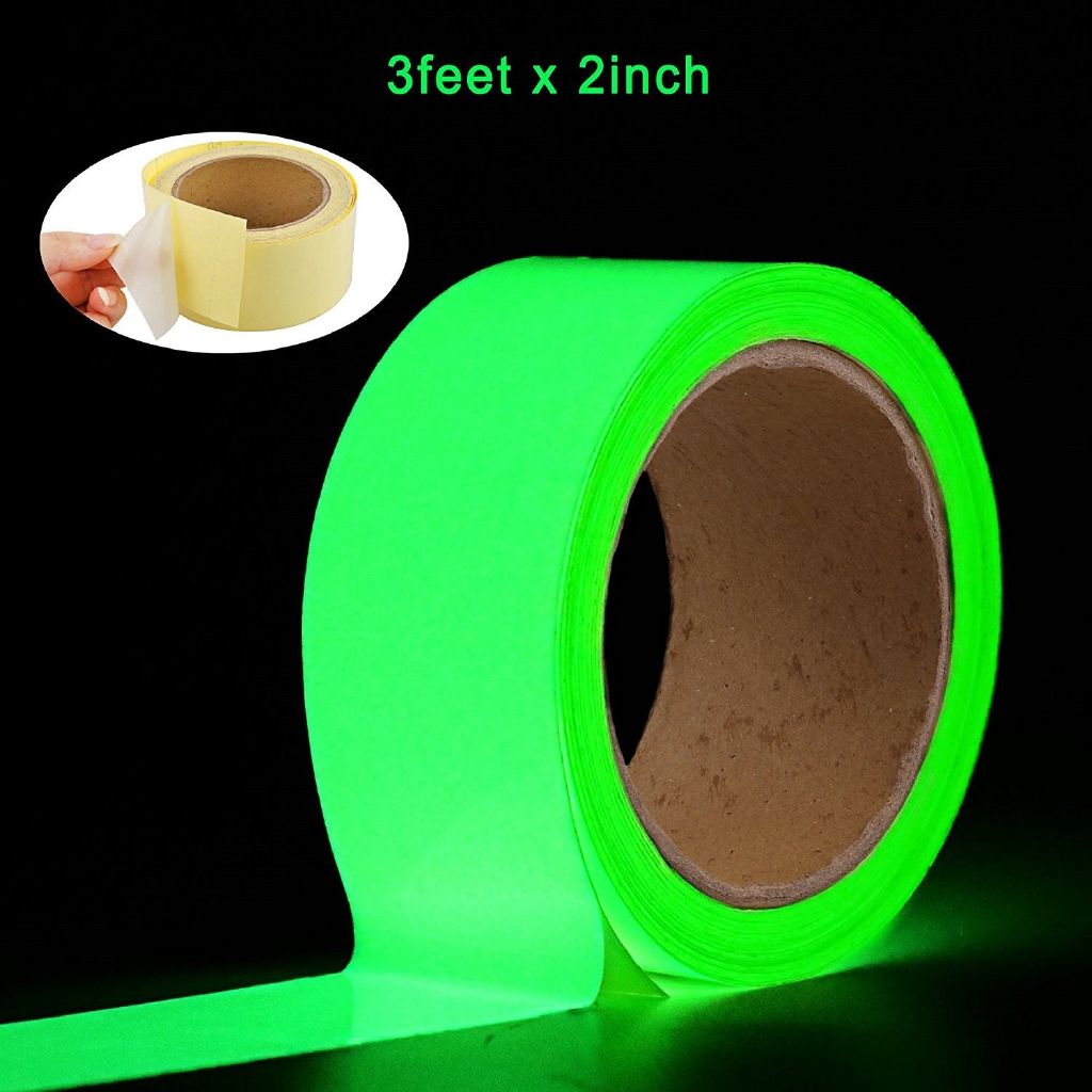 3 Meters Luminous Fluorescent Night Tape Self-adhesive Glow In The Dark ...