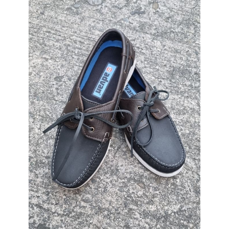 Base Advan Men's Genuine Leather Boat Shoes Topsiders Matte Finish ...