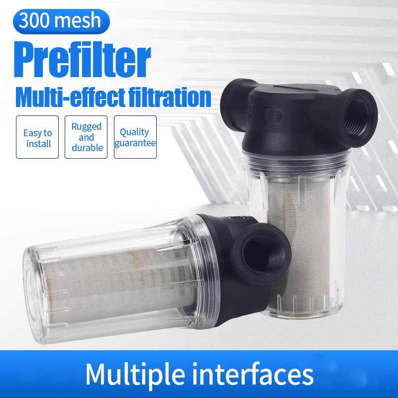 The new water filter is suitable for water pipe sizes 1/2” 3/4” 1”, and ...