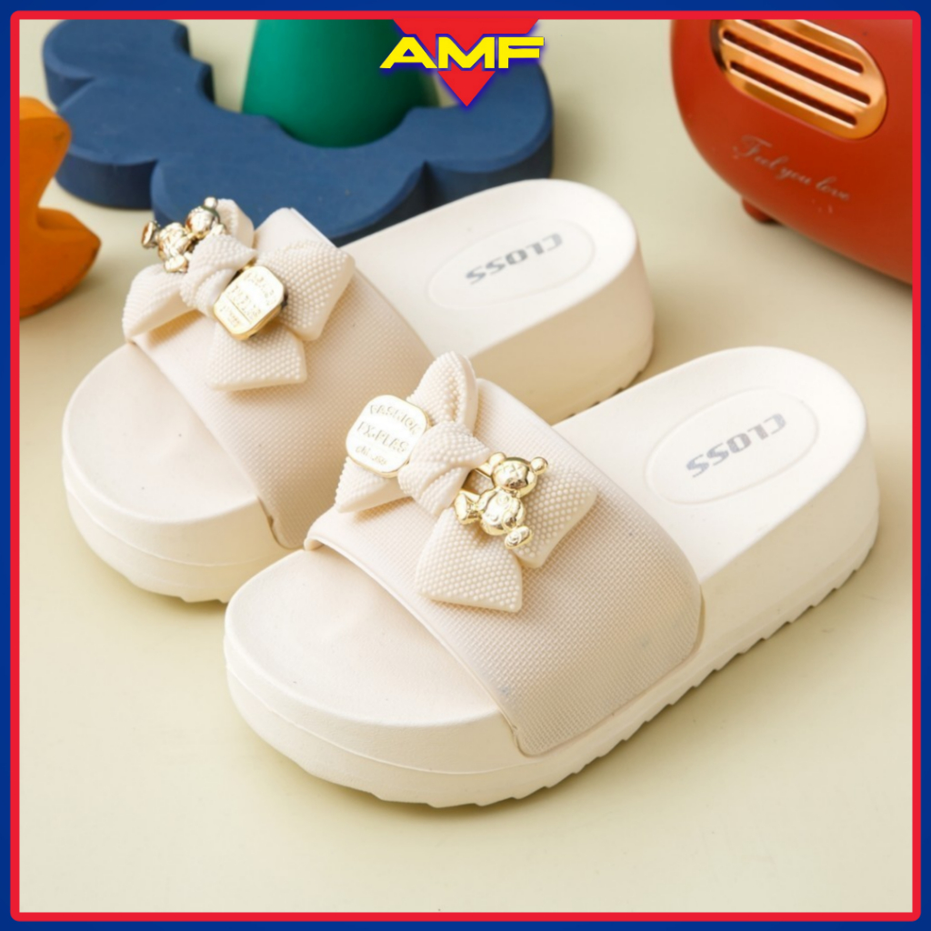 【𝐀𝐌𝐅】 Summer Thick Soled Slip on Sandals For Kids Girl With Cute Design ...
