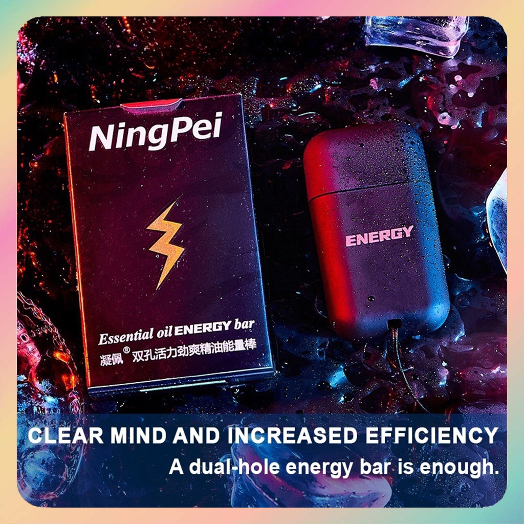 Double hole vitality oil energy bar cooling nostril nasal inhaler cools ...