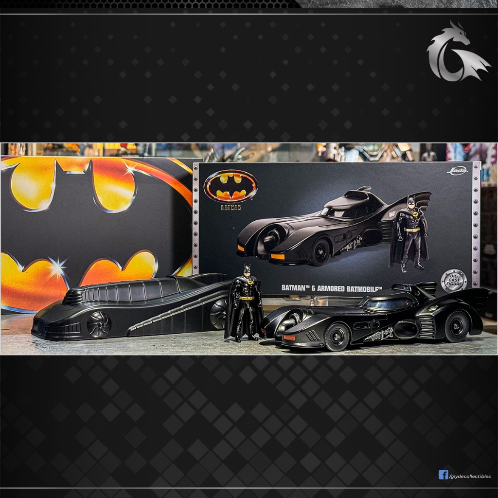 Jada: 1:24 1989 Batmobile with Armor Shell & Batman Figure (Michael ...