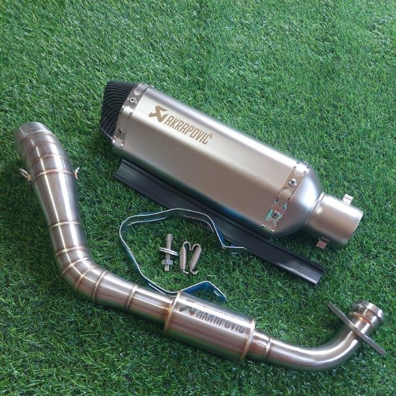 YAMAHA AEROX V1 V2 /NMAX V2 V2.1 AKRAPOVIC PIPE WITH SILENCER ( FULL ...
