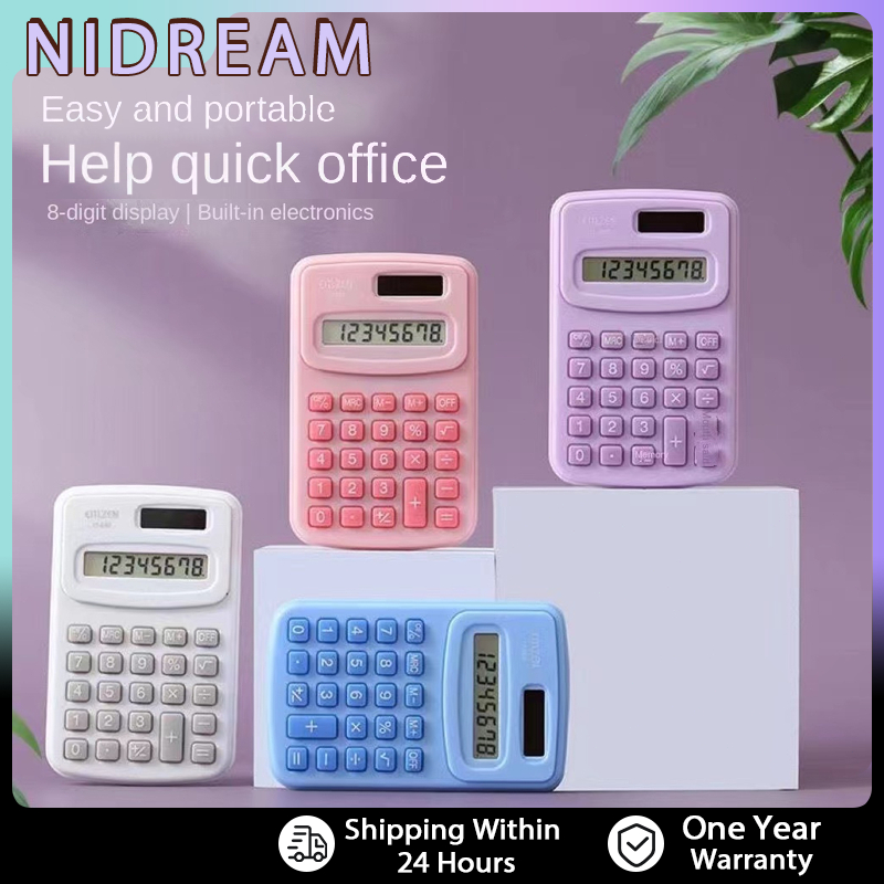 Mini Calculator Cute Cartoon 8-Digit Calculation High Value Portable ...