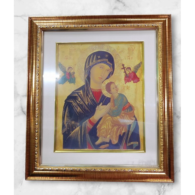 Our Mother Of Perpetual Help Wood Frame Hang | Shopee Philippines