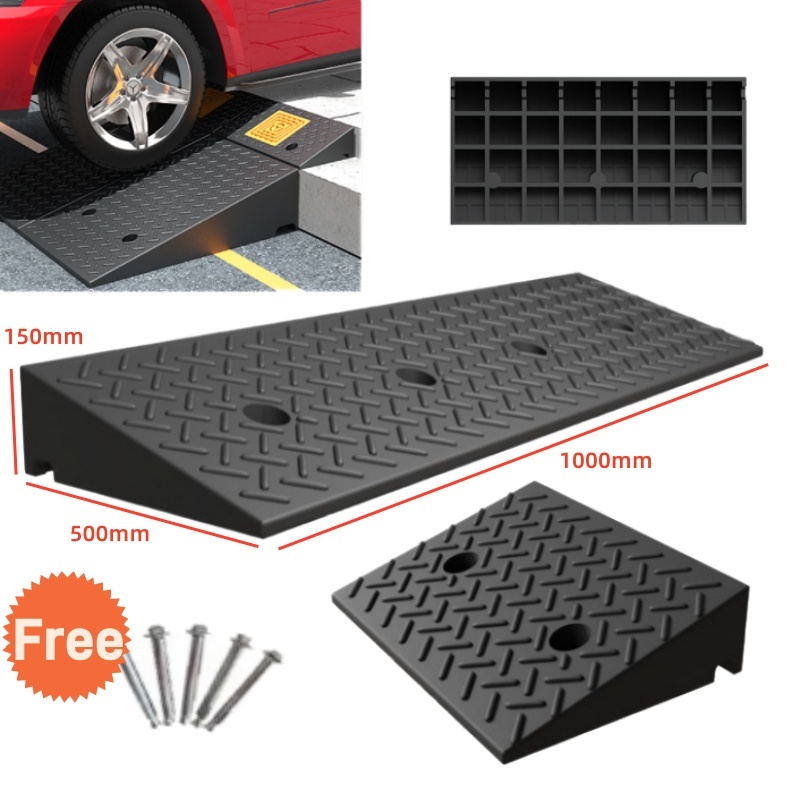 50*50CM Portable Durable Car Curb Ramps Rubber Climbing Heavy Duty ...
