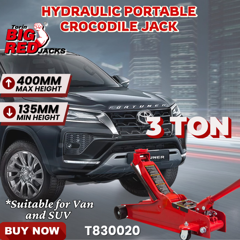 Big Red Portable Crocodile Jack (3 TON) | Shopee Philippines