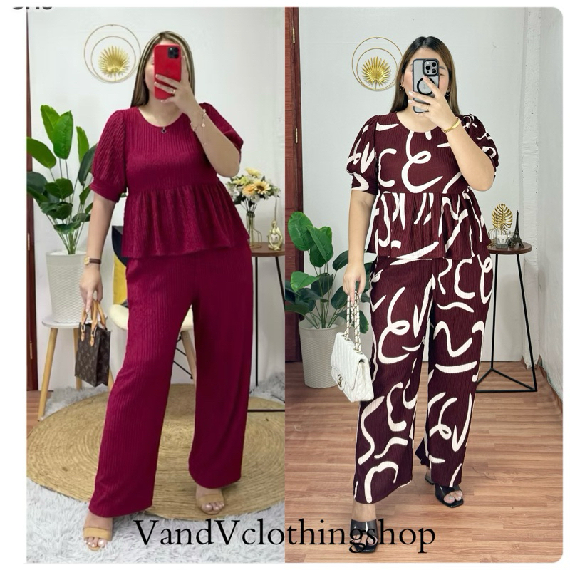 PUFF SLEEVE TERNO Coordinates S-XL frame 299 Pesos only | Shopee ...