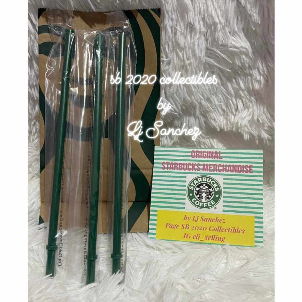 2025_love11shop STARBUCKS Green Reusable STRAWS For Cold Beverages ...