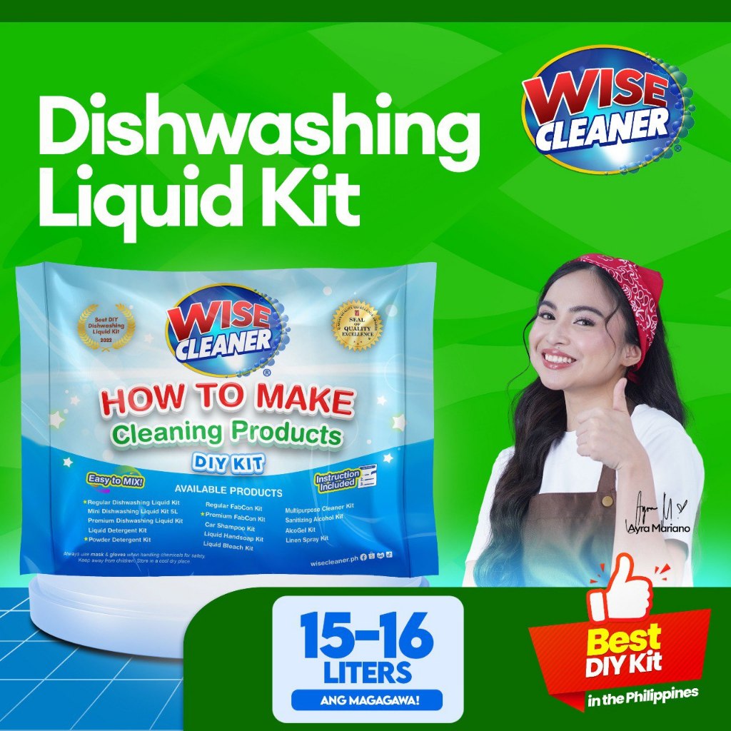 15-16L DIY Dishwashing Liquid Kit Wise Cleaner | Shopee Philippines
