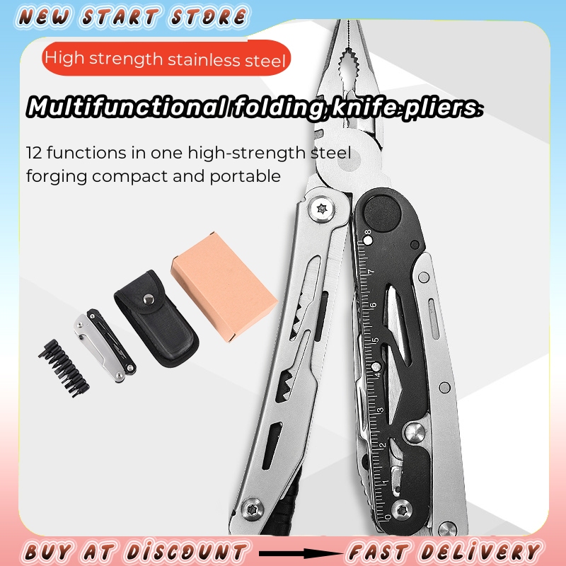 Multifunctional 12-in-1 pocket clamp folding clamp Stainless steel ...