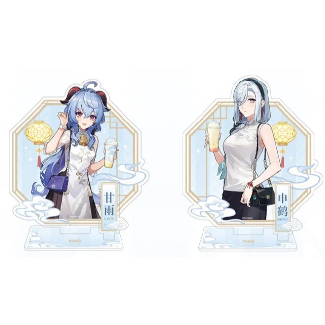 Official miHoYo Genshin Impact Hey Tea Collaboration Series Standee ...