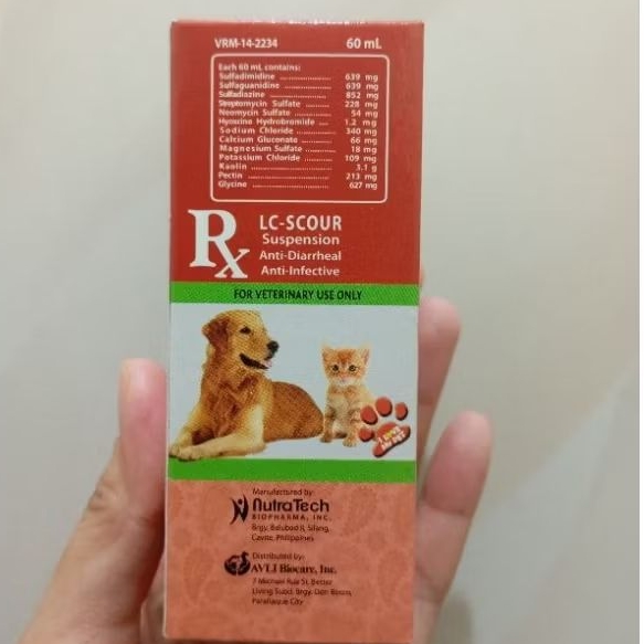 LC SCOUR FOR DIARRHEA OF DOGS, CATS RABBIT ( 60ML) | Shopee Philippines