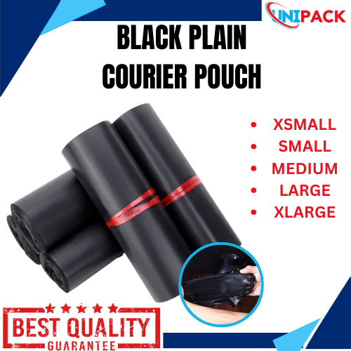 100pcs black courier pouch plain pouch express pouch Parcel Pouch ...
