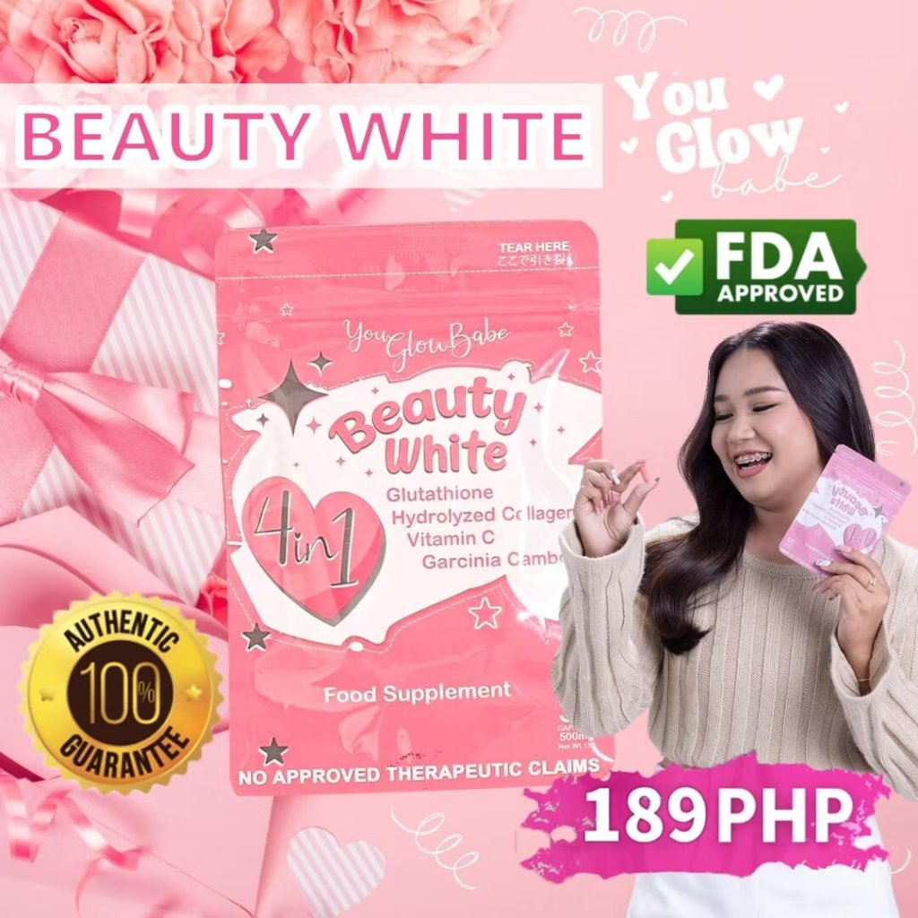 You Glow Babe Beauty White 4in1 Collagen Glutathione Vitamin C | Shopee Philippines