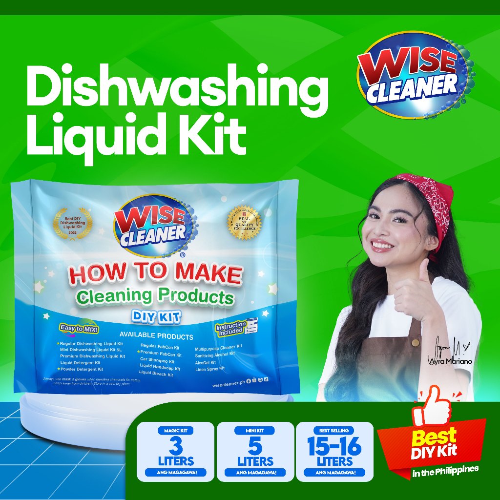 3L & 5LDISHWASHING LIQUID MAGIC KIT WISE CLEANER | Shopee Philippines