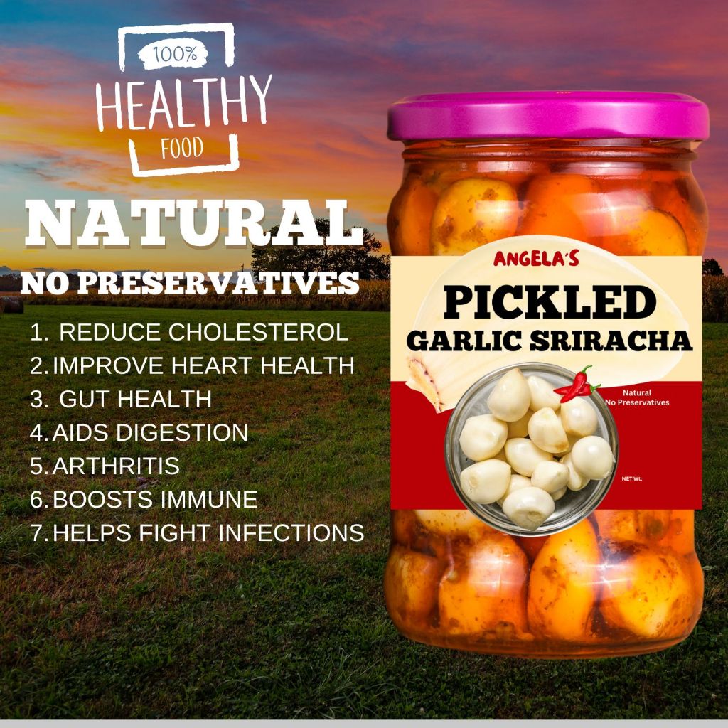 Pickled Garlic with Sriracha Ilocos Garlic Native Garlic All Natural ...