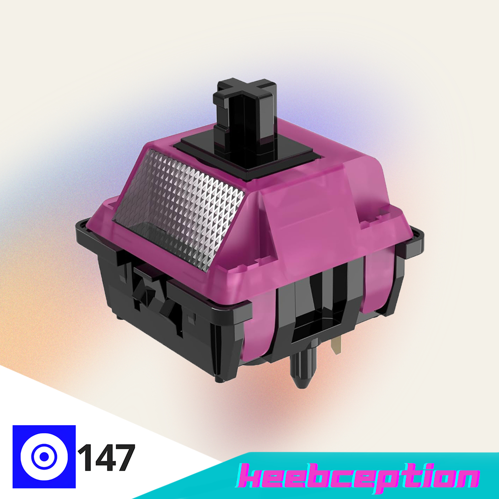 Durock Black Lotus Linear Switch Pre-Lubed [Mechanical Keyboard Switch ...