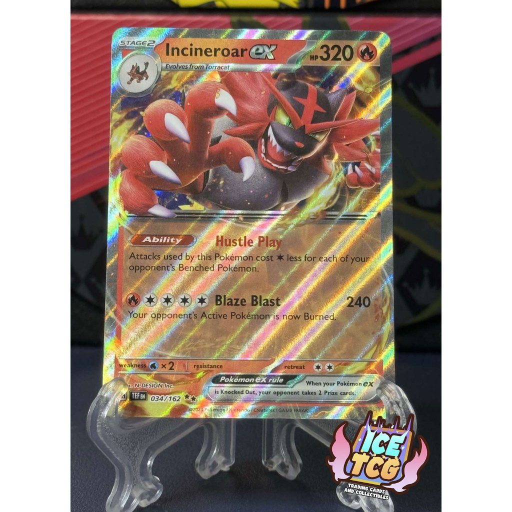 Incineroar ex - 034/162 - Ultra Rare (TEF) | Shopee Philippines