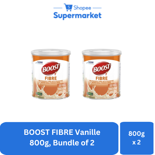 BOOST FIBRE Vanille 800g, Bundle of 2 | Shopee Philippines