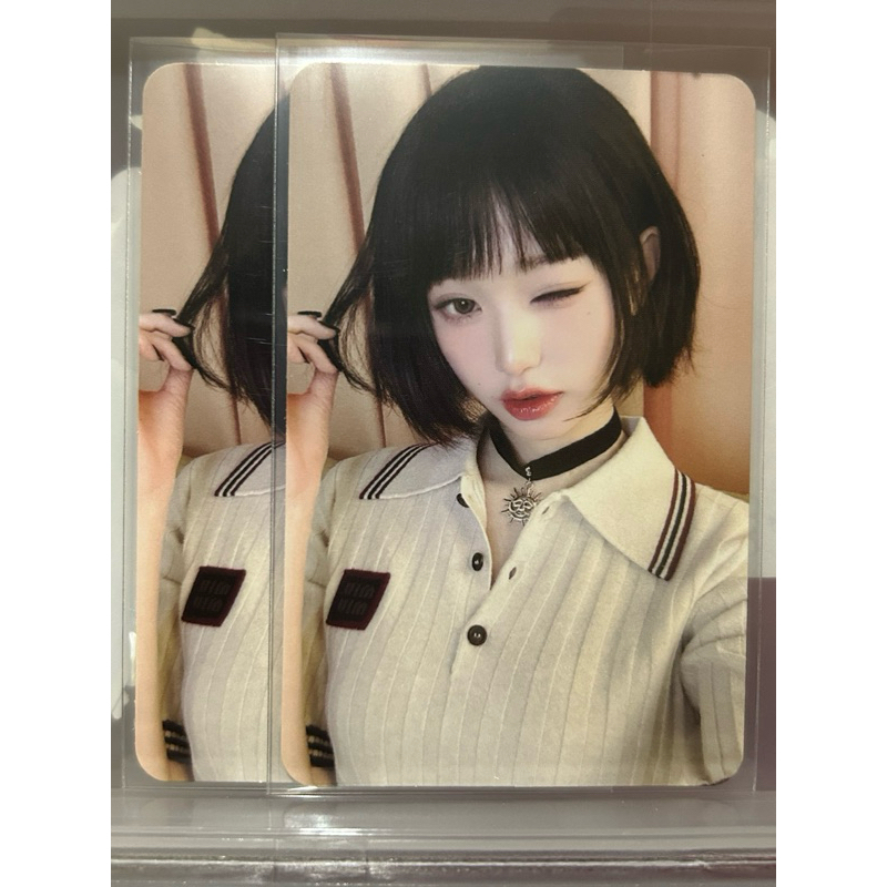 OFFICIAL IVE WONYOUNG HAPA KRISTIN BOB CUT PHOTOCARD | Shopee Philippines