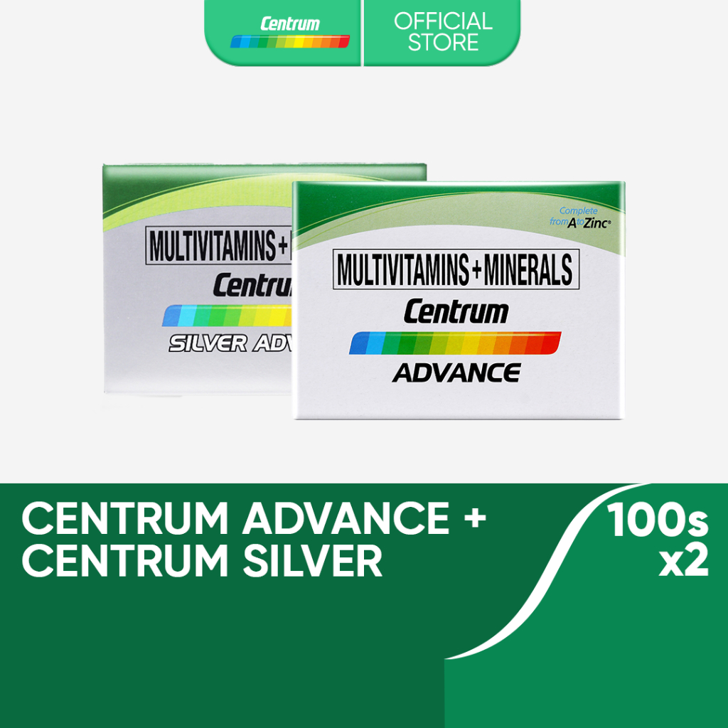Centrum Advance 100s + Centrum Silver Advance 100s Multivitamins and ...