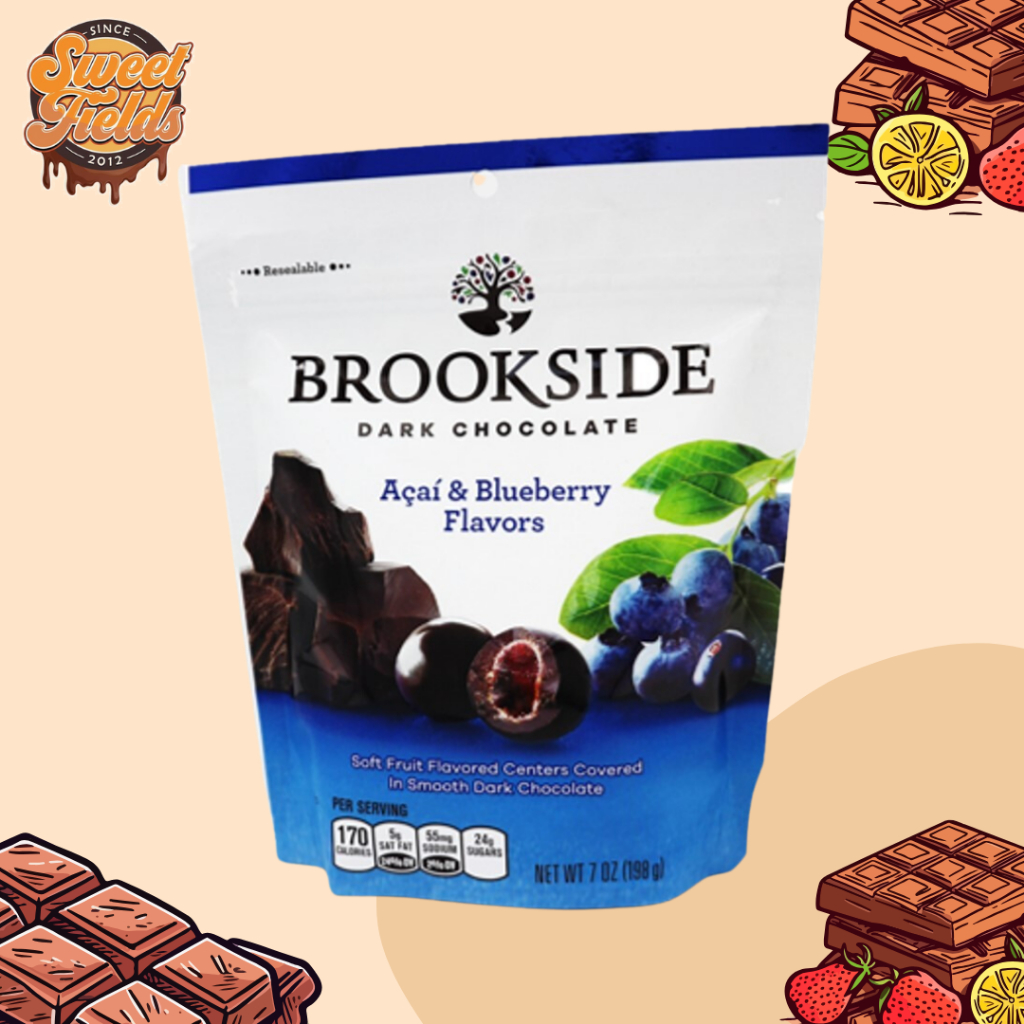 Brookside Dark Chocolate with Acai and Blueberry, 198g | Shopee Philippines