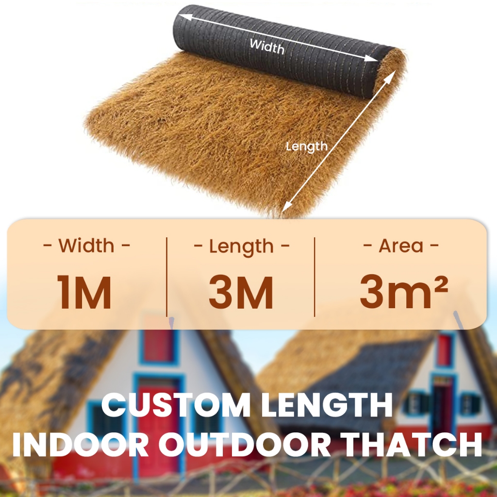 Tropical Synthetic Thatch Roll for Roofing - For Garden,Bar and Party ...