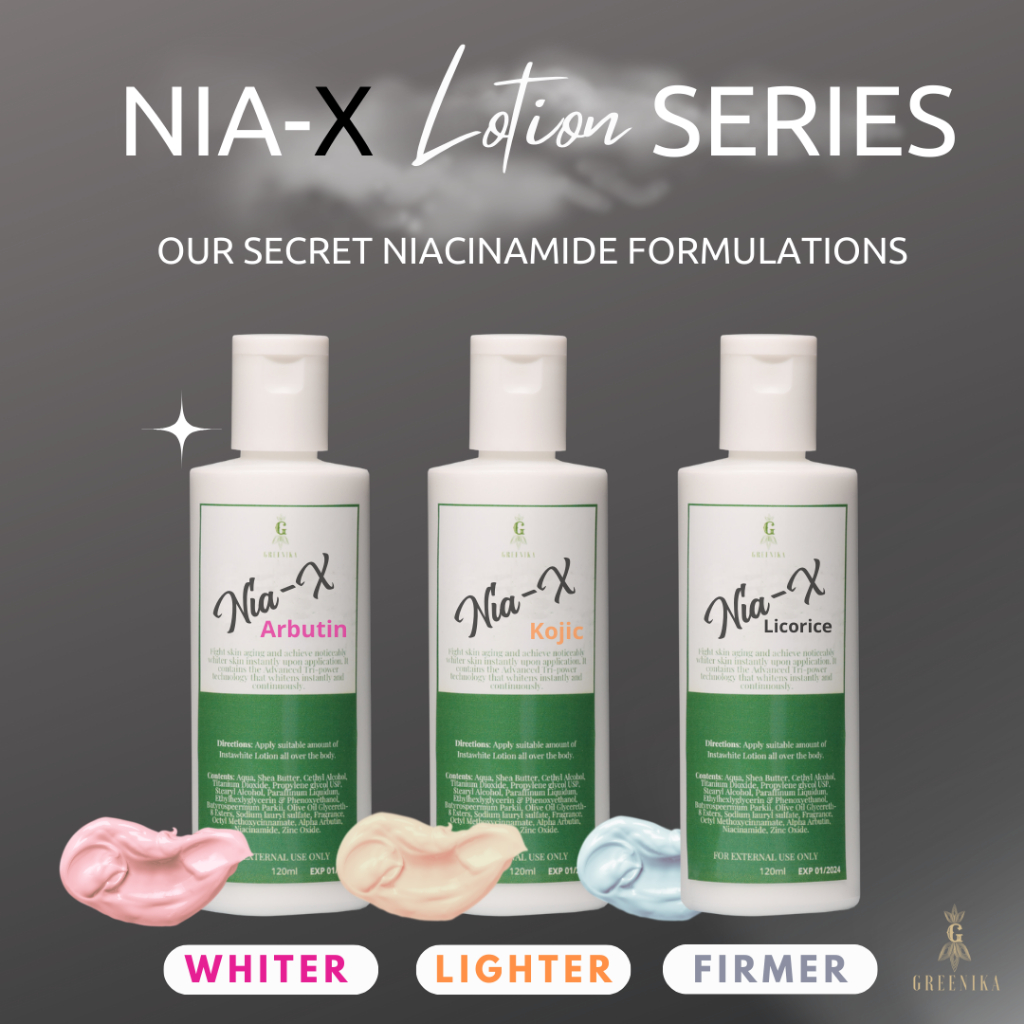[ NIACINAMIDE LOTION SERIES ] Greenika Nia-X Lotion Whitening Dark Spot ...