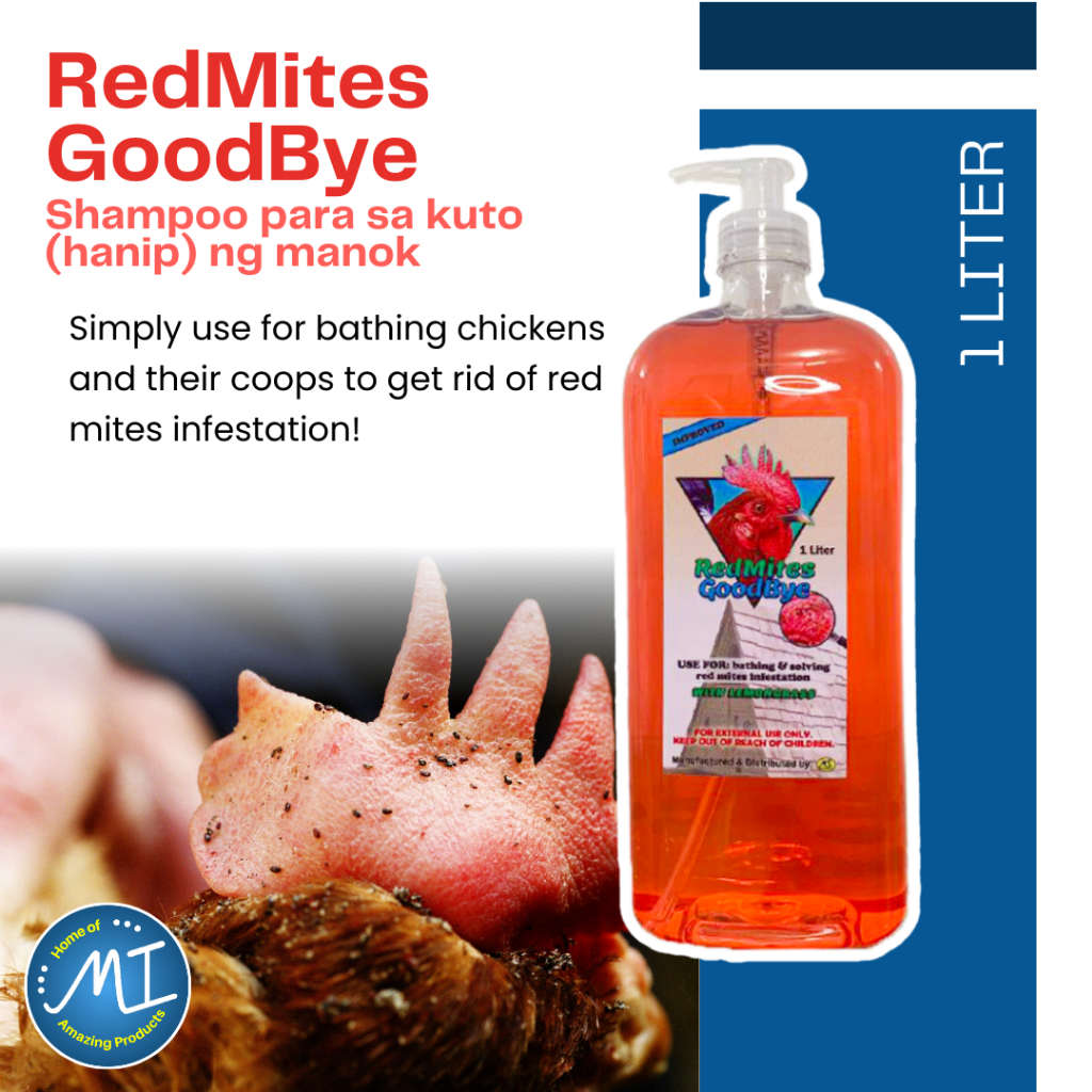 1 Liter RedMites GoodBye // pamatay kuto o hanip ng manok // chicken ...