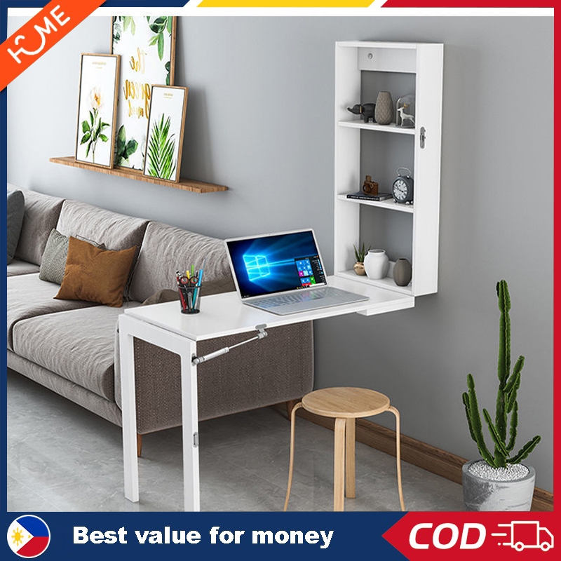 Wall foldable table multifunctional home computer table simple wall ...