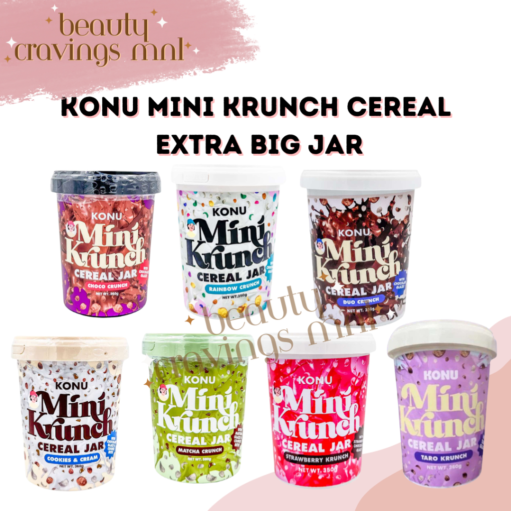 KONU Mini Krunch Cereal EXTRA Big Jar 350g | Shopee Philippines