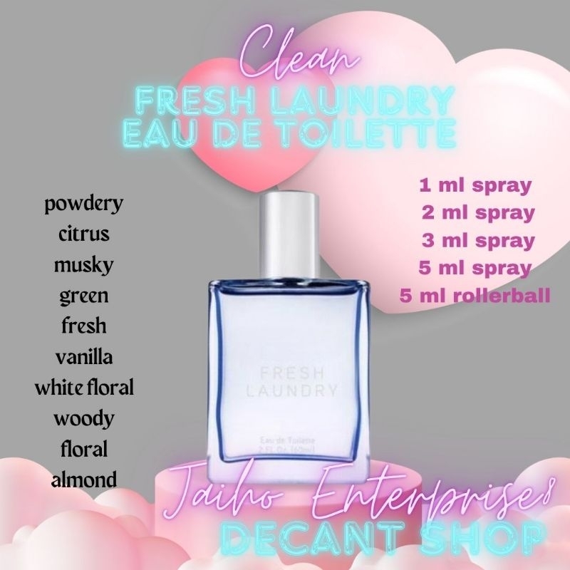 Decant or Takal Authentic Perfume Collection Clean Classic Fresh ...