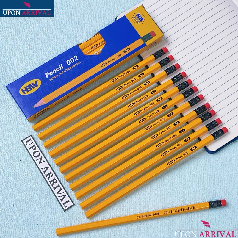 12pcs HBW Yellow Pencil #2 Graphite Pencil Drawing Writing Pencil ...