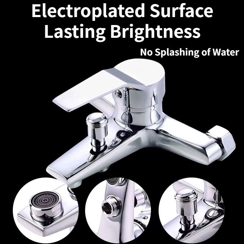 Hot And Cold Shower Set Stainless Bathroom Faucet With Shower Mixer ...