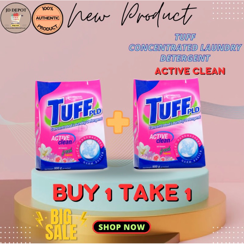 BUY 1 TAKE 1 TUFF PLD ACTIVE CLEAN POWDEE LAUNDRY DETERGENT | Shopee Philippines