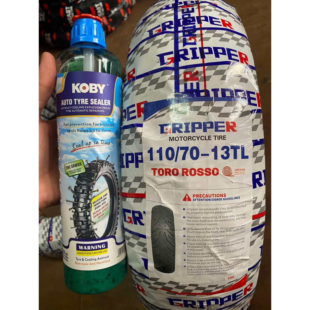 GRIPPER TIRE TUBELESS (13S 14S) WITH FREE TIRE SEALANT!! G-CLASSIC AND ...