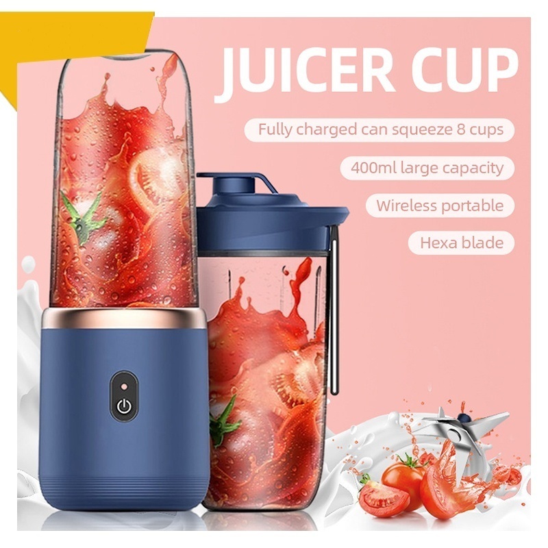 Fruit Juicer Portable Rechargeable Juicer Cup USB Wireless Automatic ...