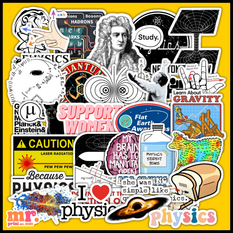 PHYSICS VOL 1 STICKERS QUANTUM MECHANICS WATERPROOF STICKERS | Shopee ...