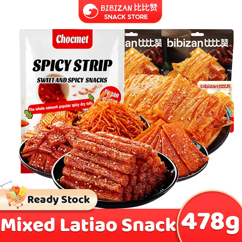 [BUDGET COMBO] Chocmet 4 in 1 Latiao Spicy Stick Snacks Bundle Assorted ...