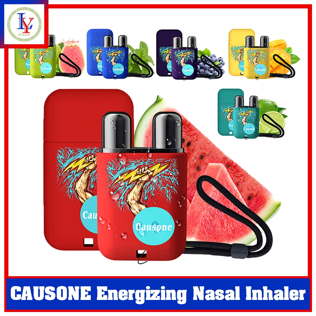 CAUSONE Nasal Herbal Box Essential Double Hole Energy Bar Energizing Nasal Inhaler Stick ...