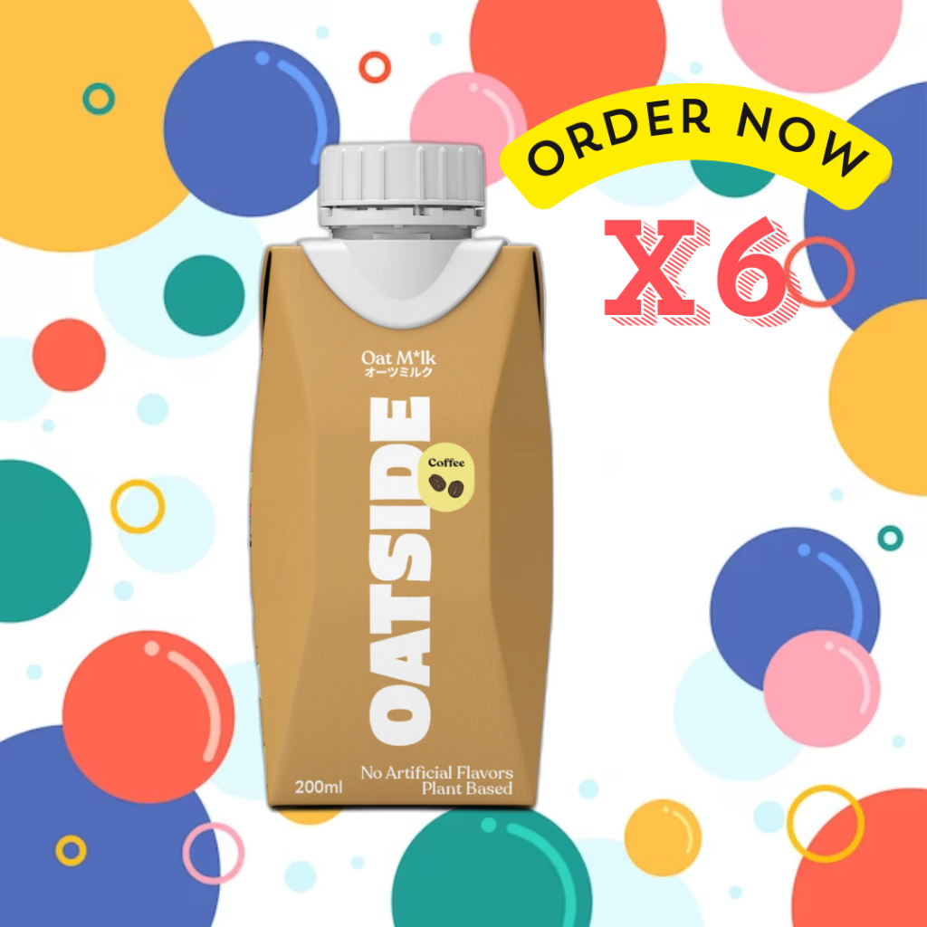 OATSIDE COFFEE OAT LATTE OAT MILK POCKET PACKS 200ML X6 PACK X12 PACK ...