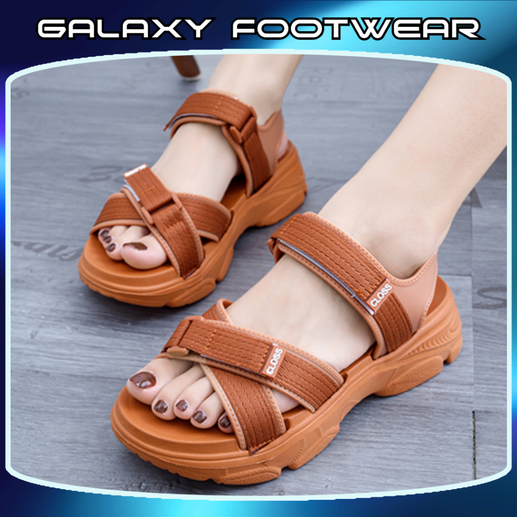 【GALAXY】 Korean Fashion Wedge Casual Sandals For Women | Shopee Philippines
