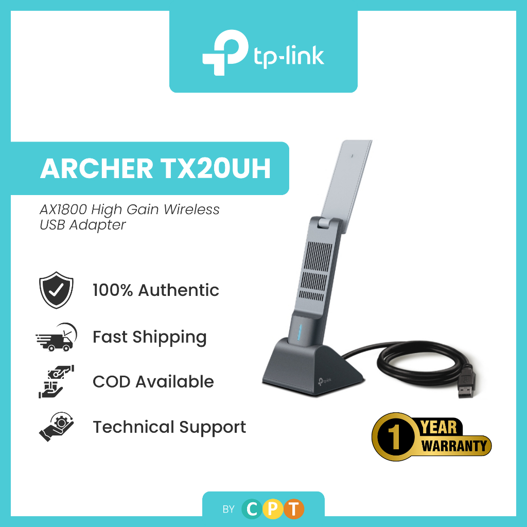 TP-Link Archer TX20UH AX1800 High Gain Wireless USB Adapter | Shopee ...