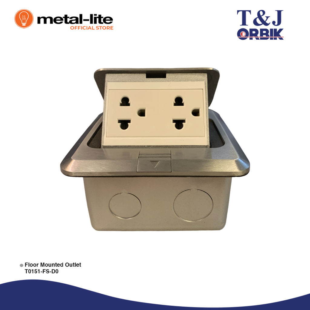 UNIVERSAL DUPLEX OUTLET WITH GROUND Floor Mounted outlet - T&J Orbik ...